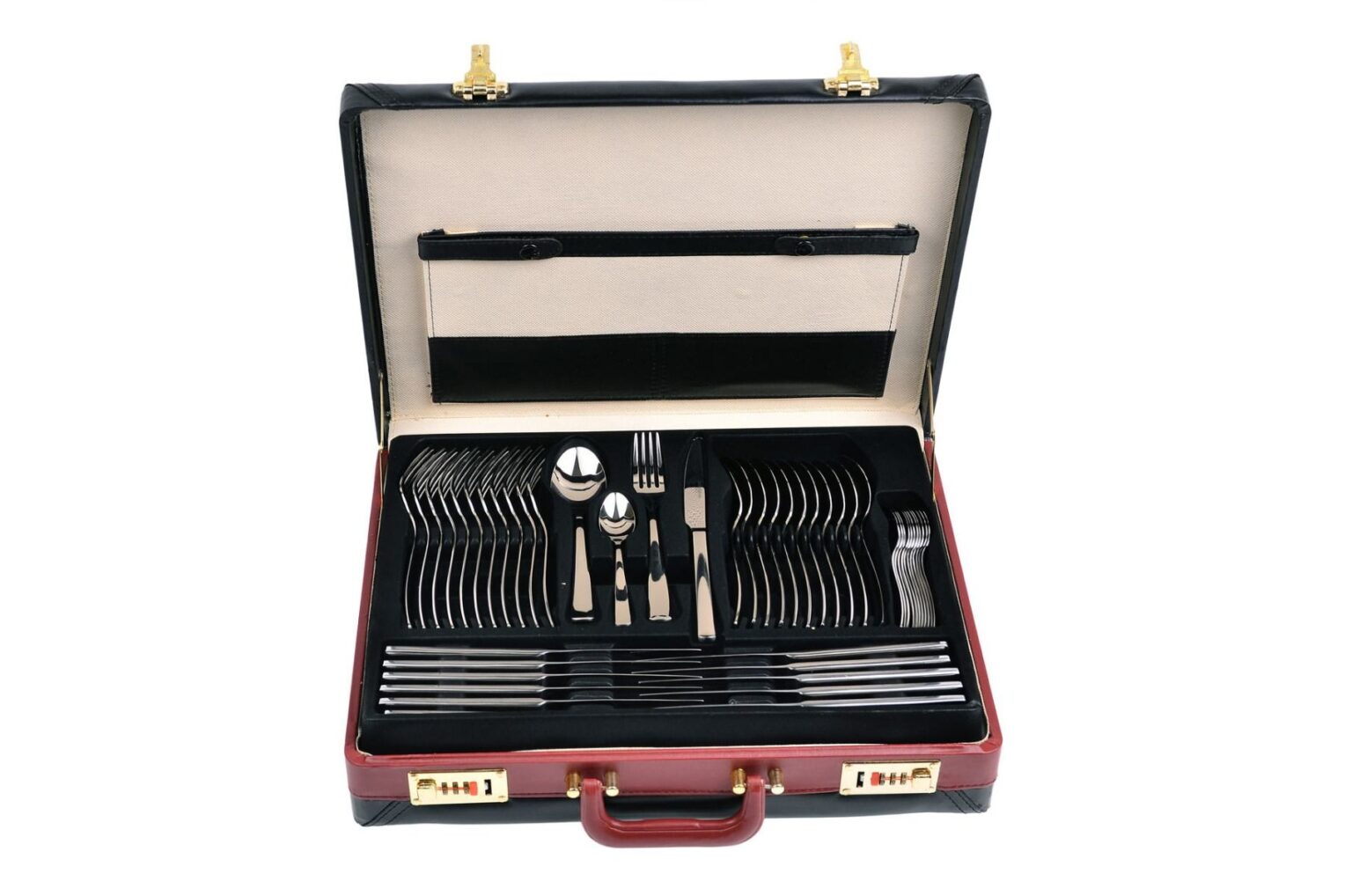 Set 48 piese tacamuri inox 2.5mm, lux, 12 persoane, Diplomat-Eva